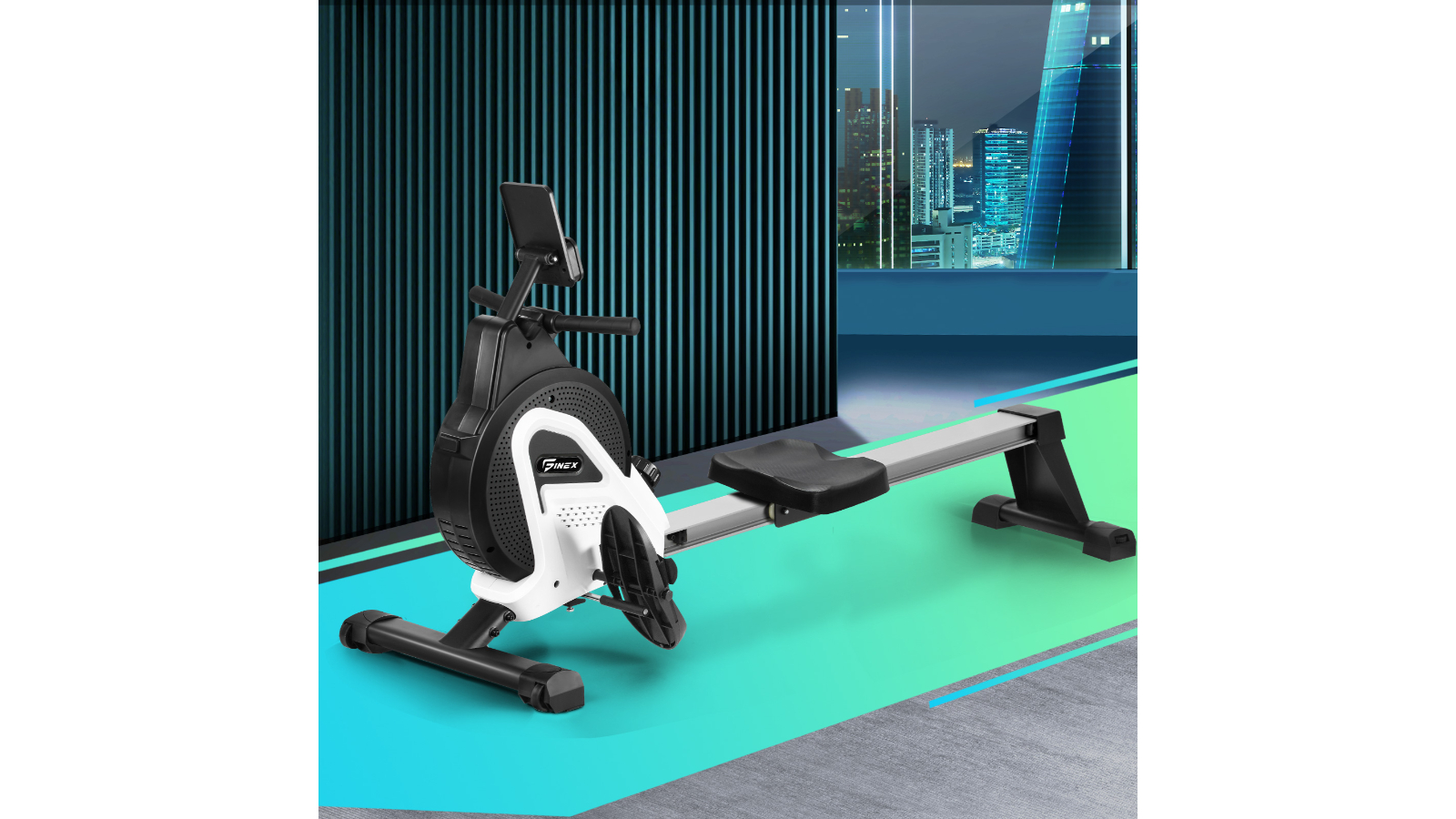 Finex Magnetic 16-Level Rowing Machine | Harvey Norman