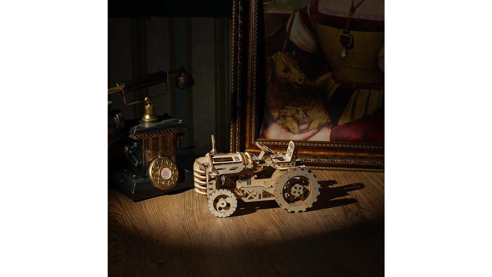 ROKR Robotime Mechanical Tractor 3D Wooden Puzzle | Harvey Norman