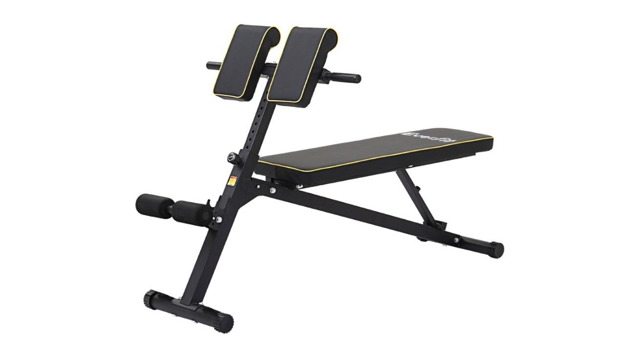 Everfit Adjustable Roman Chair Weight Bench | Harvey Norman