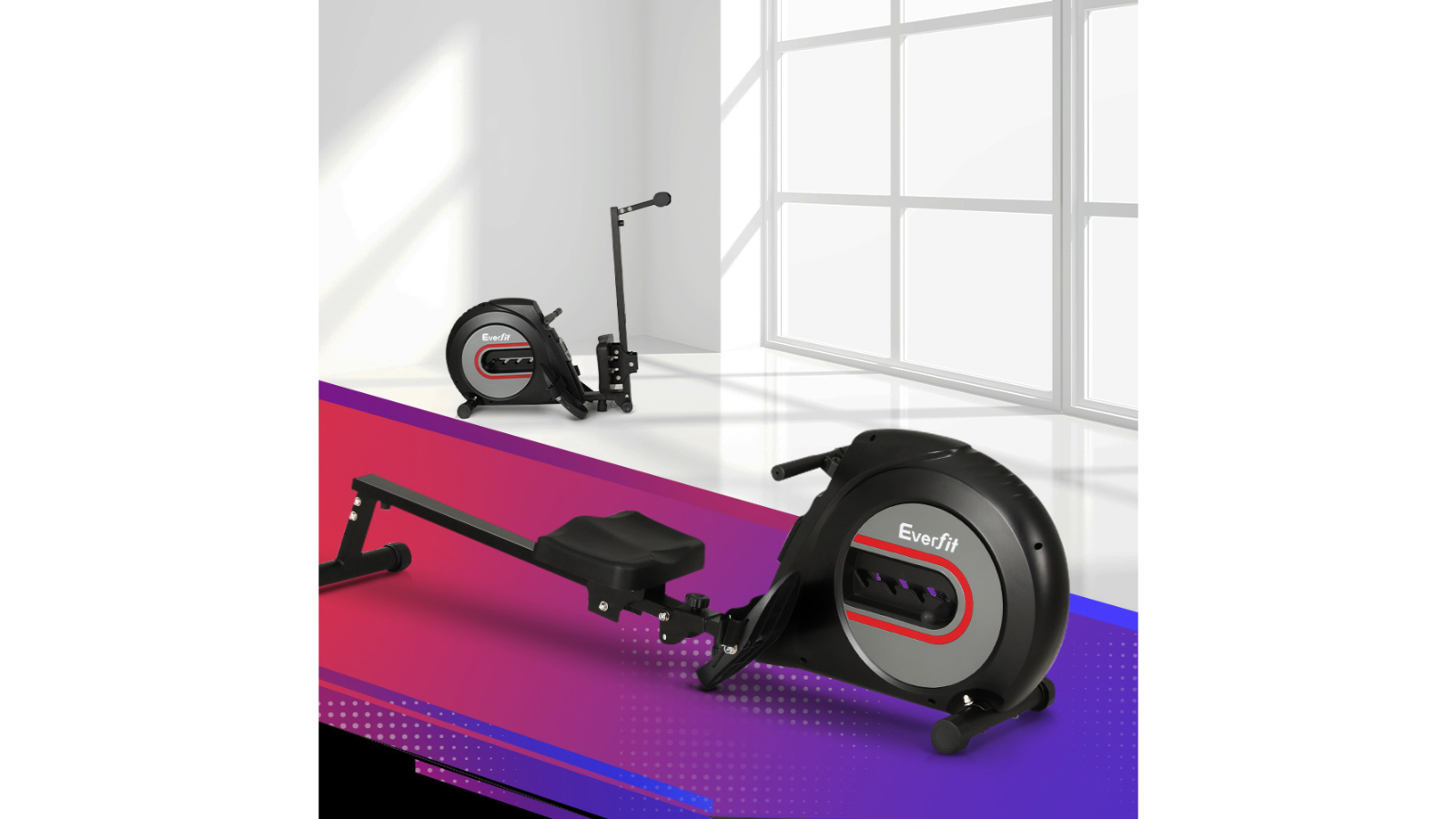 Everfit Fitness Home Cardio Rower Elastic Rope Resistance Rowing ...