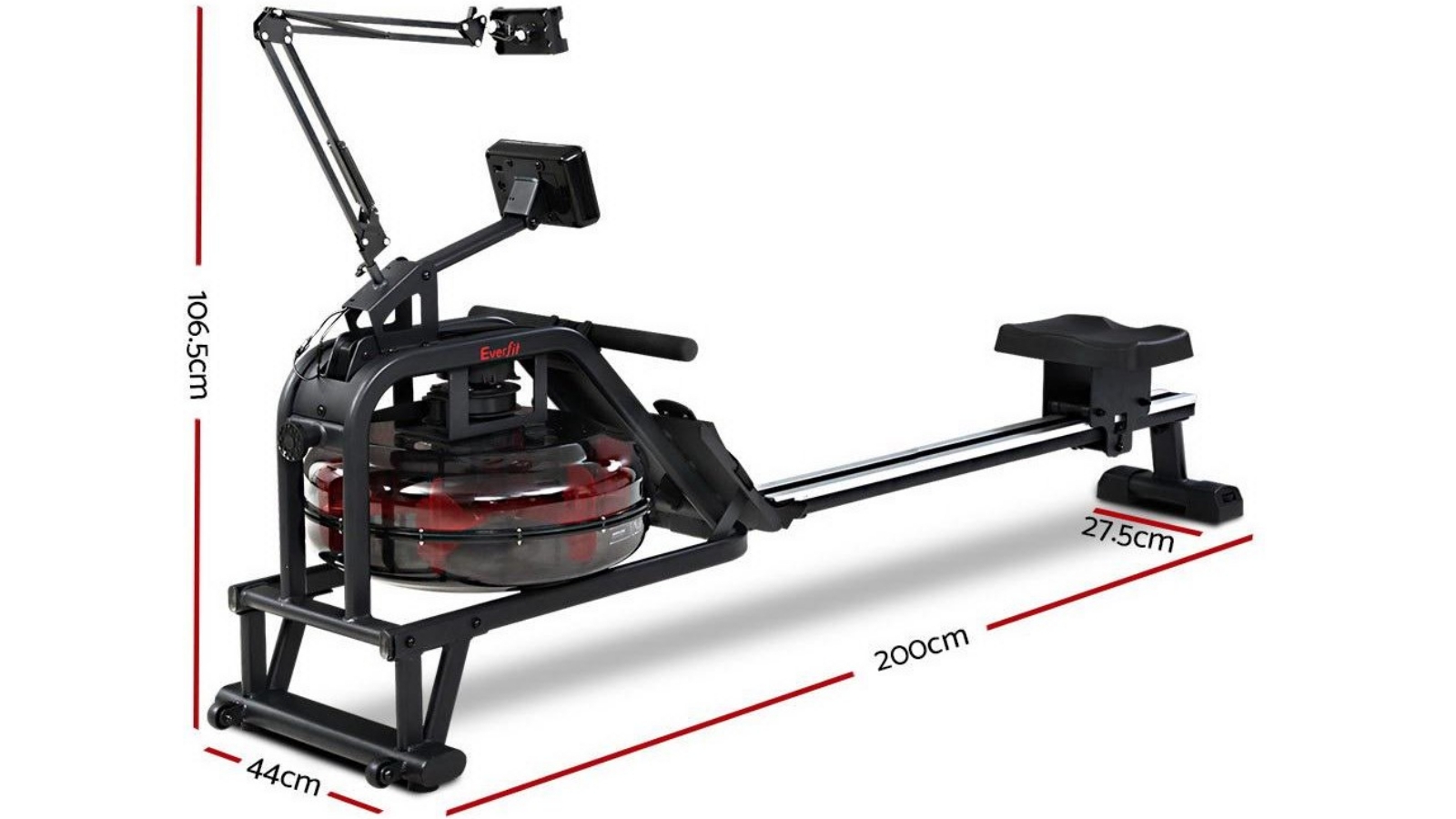 BL Home Gym Water Resistance Rower Machine | Harvey Norman