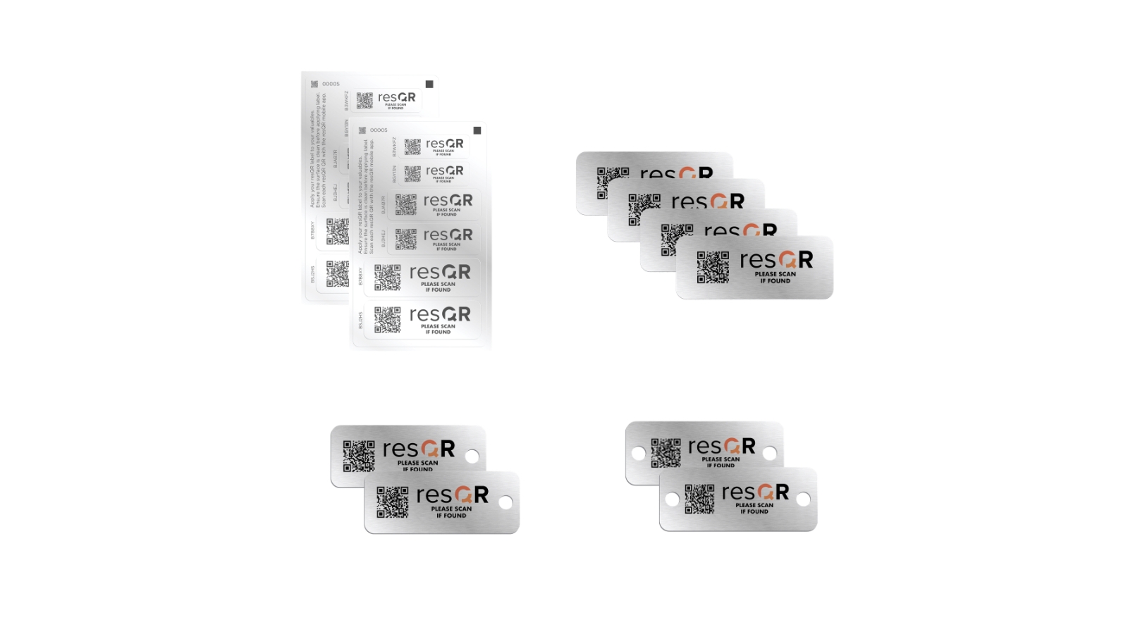 resQR Stnd Stickers/Tags/Plates - Pack of 20 | Harvey Norman