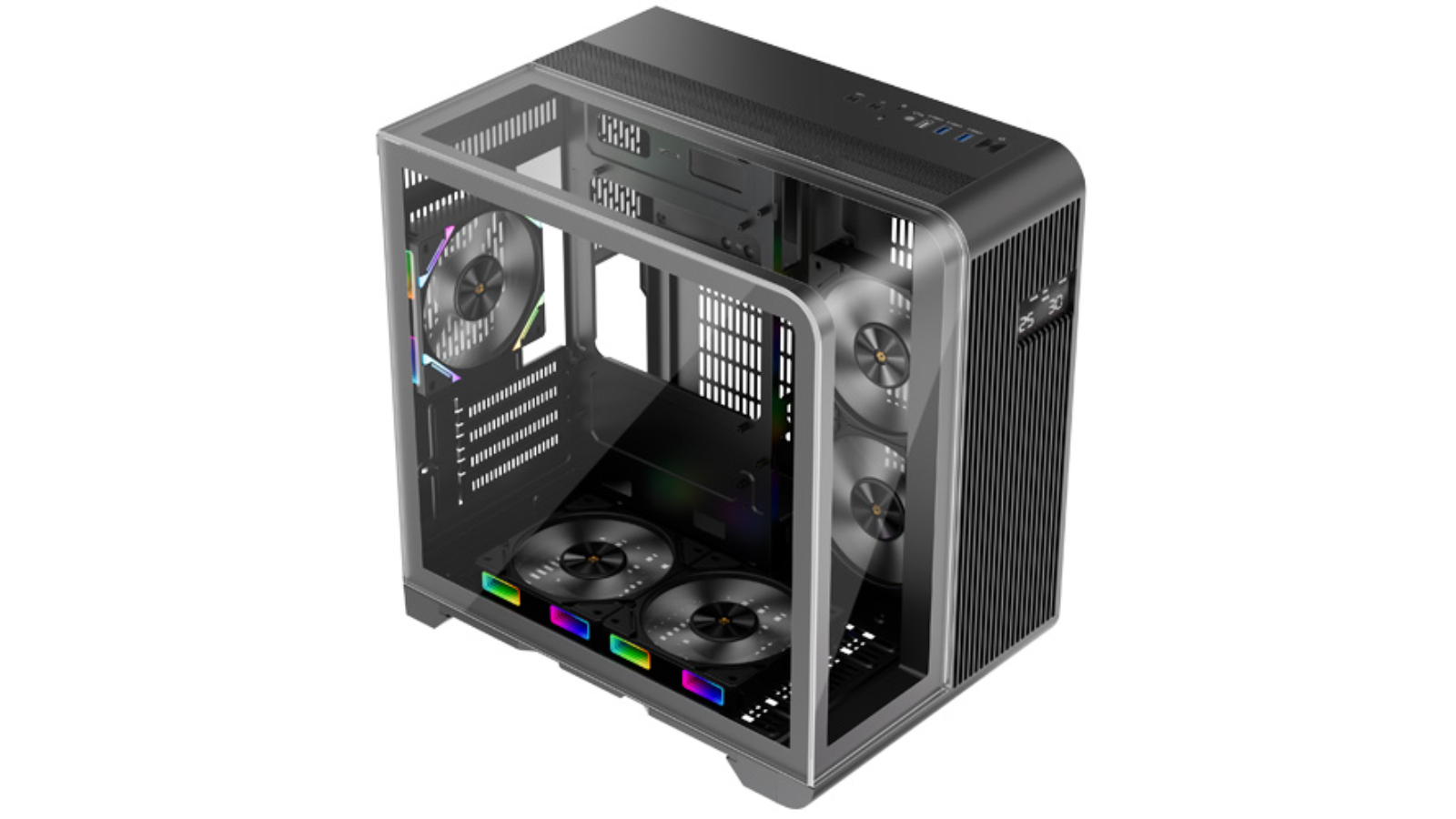 1st Player RT5 M-ATX ITX PC Gaming Case - Black | Harvey Norman