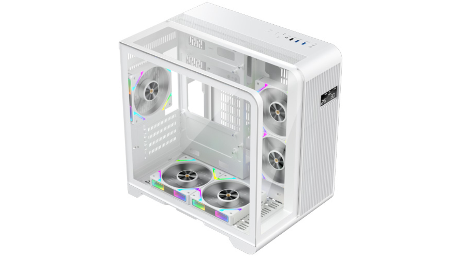 1st Player RT5 M-ATX ITX PC Gaming Case - White | Harvey Norman