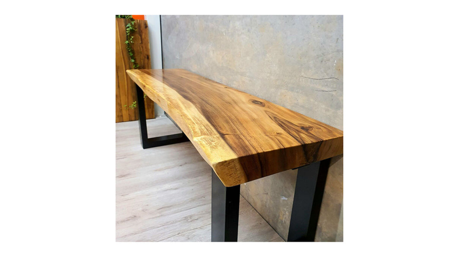 Mango Trees 120cm Bungalow Live Edge Raintree Wood Bench | Harvey Norman