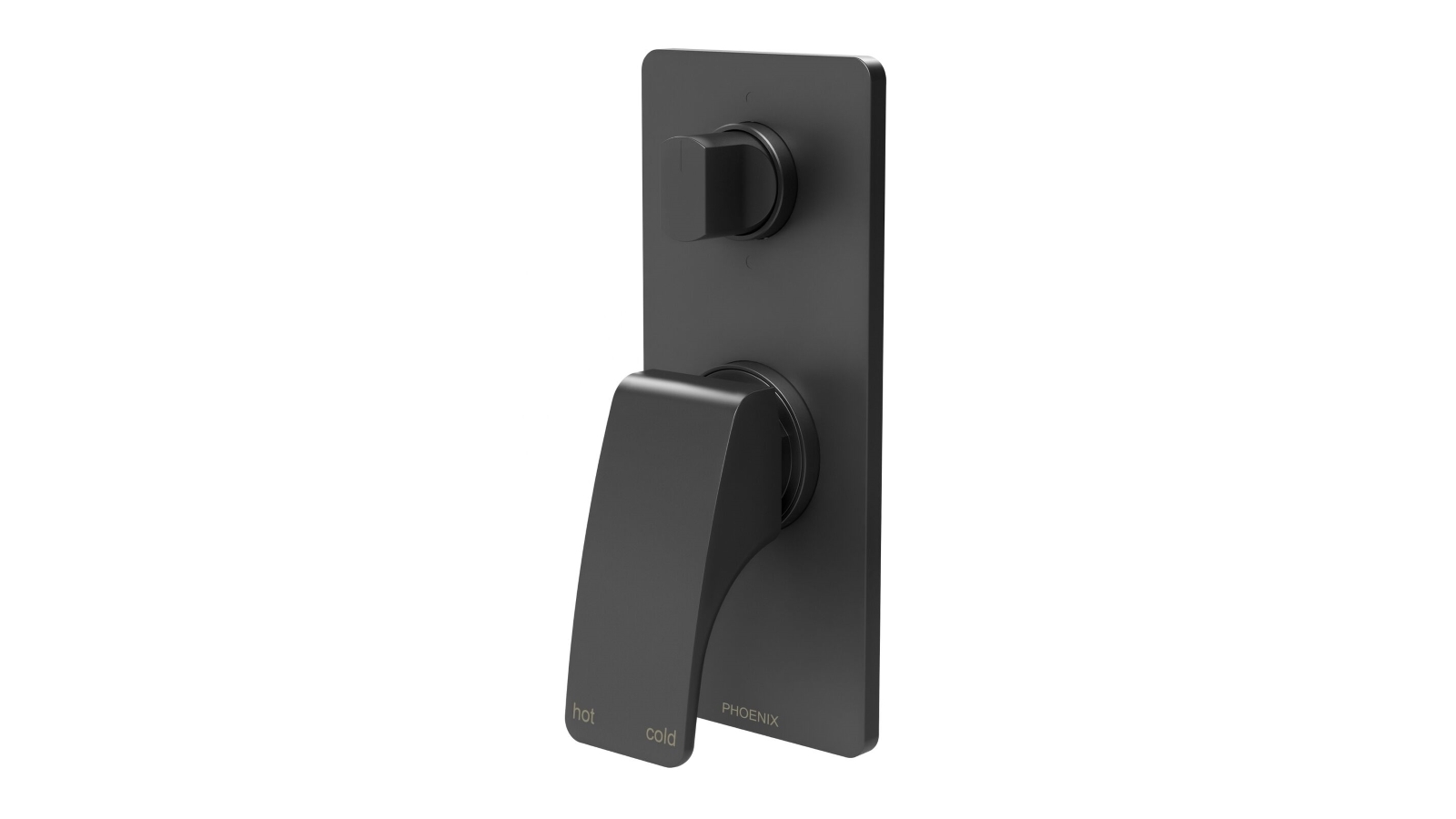 Phoenix Rush Shower/Bath Diverter Mixer - Matte Black | Harvey Norman
