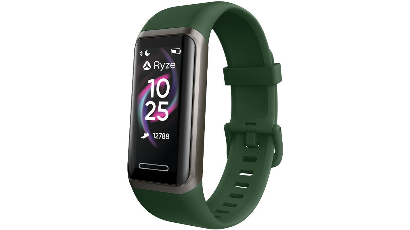 Ryze Elevate Fitness & Wellbeing Smart Watch - Dark Grey with Black ...