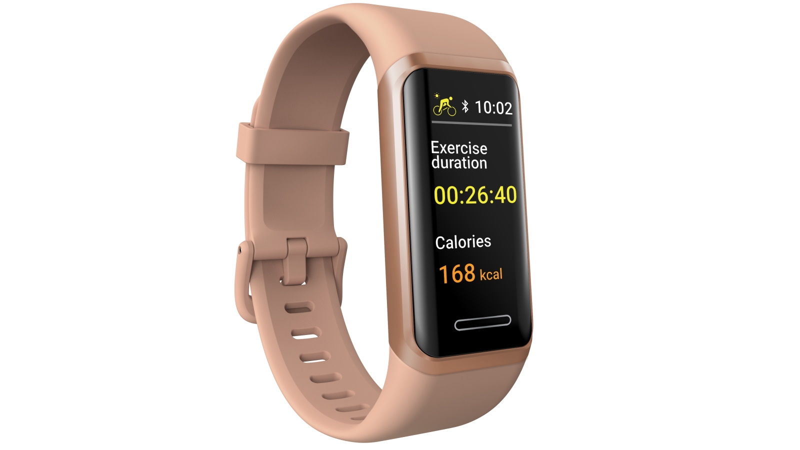 Ryze Elevate Fitness & Wellbeing Smart Watch - Rose Gold with Pink ...