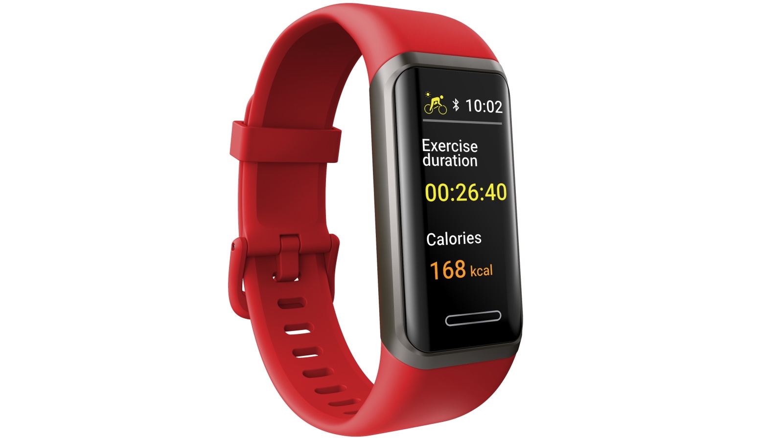 Ryze Elevate Fitness & Wellbeing Smart Watch - Dark Grey with Red Strap ...