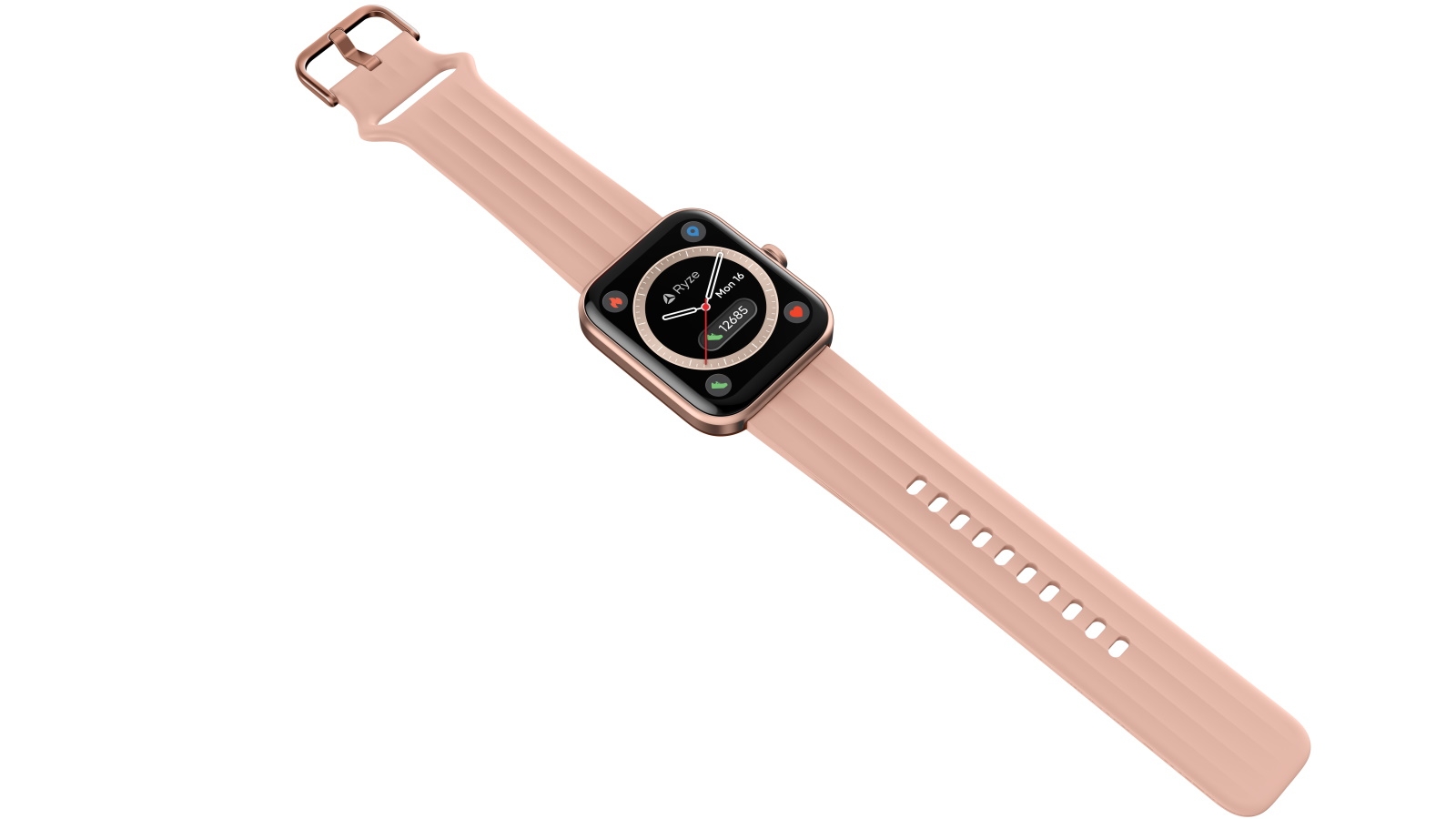 Ryze Evo Smart Watch - Rose Gold with Dusty Pink Strap | Harvey Norman