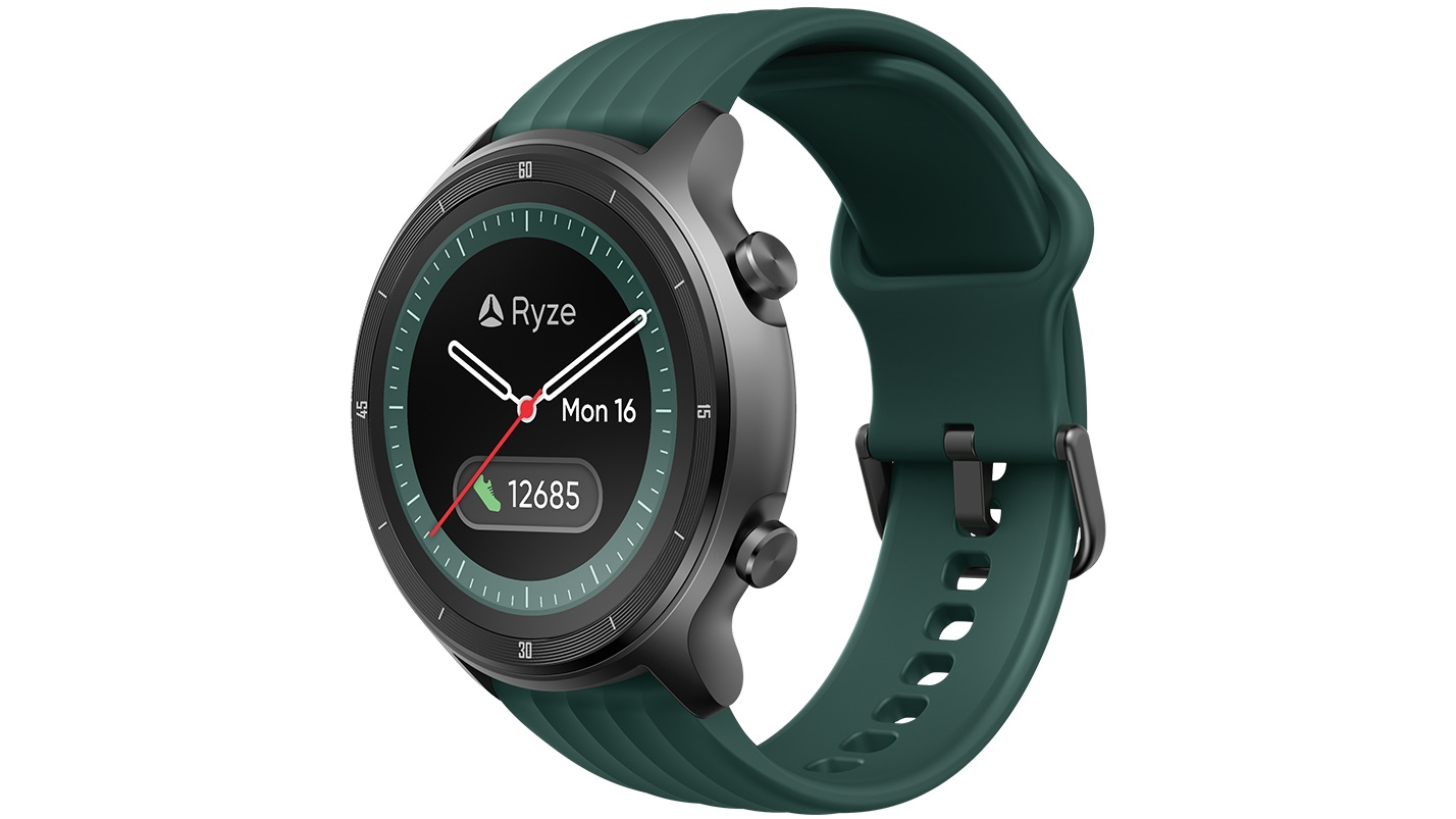 Ryze Flex Smart Watch - Dark Grey with Black Strap | Harvey Norman