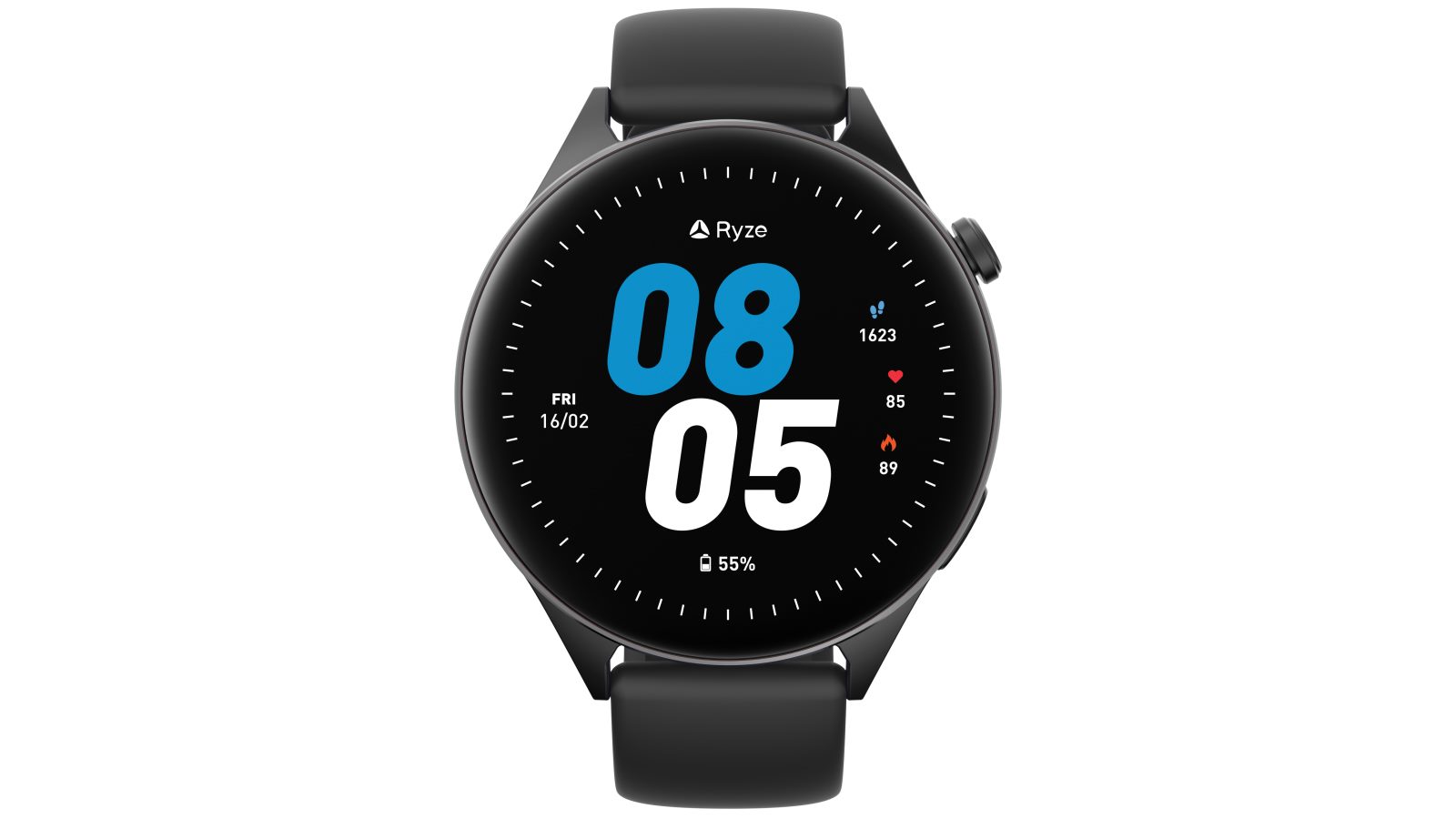 Ryze Wave Smart Watch - Lilac/Black | Harvey Norman