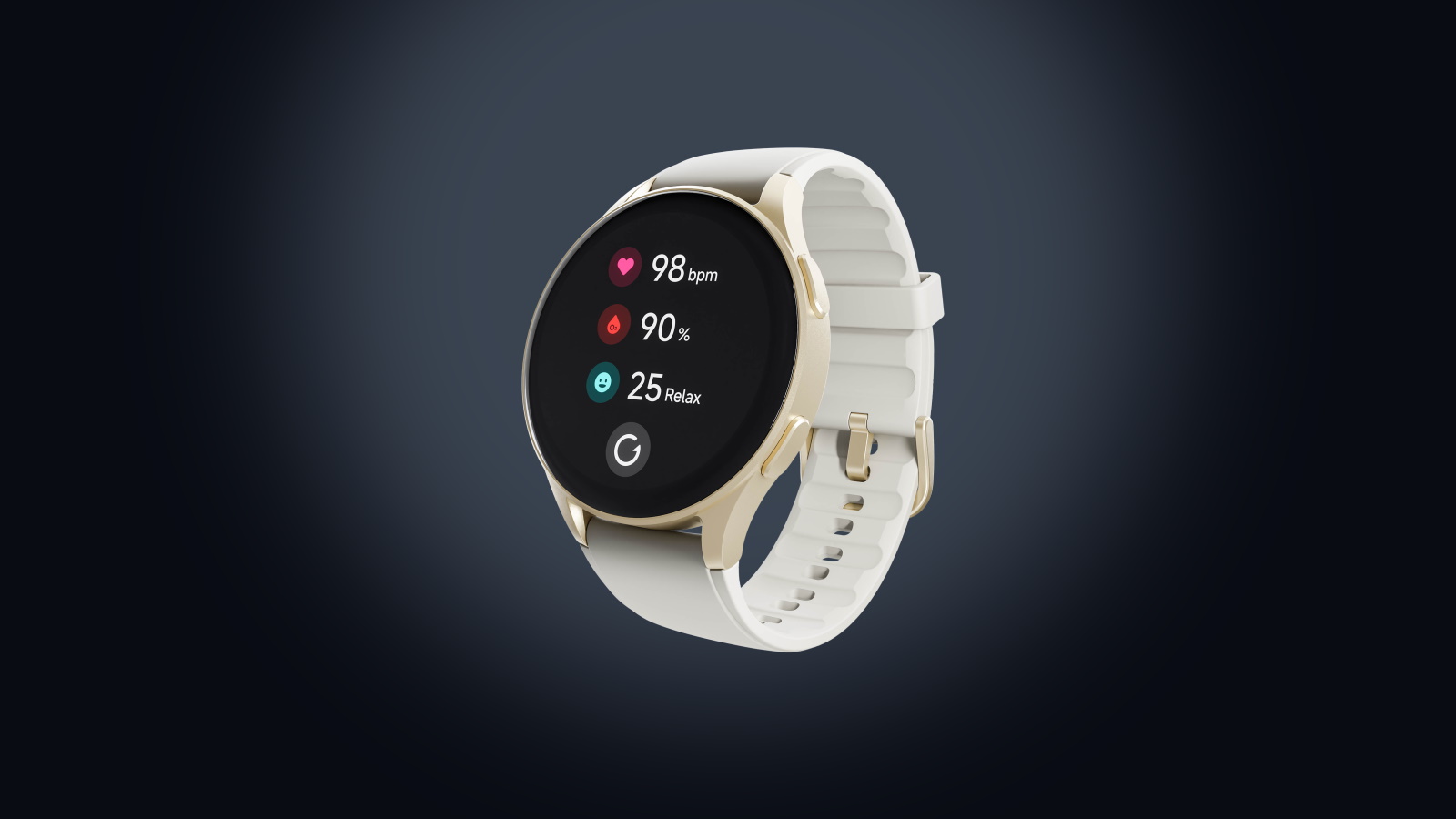 Ryze Gene Smart Watch - Star Grey with White + Mint Strap | Harvey Norman