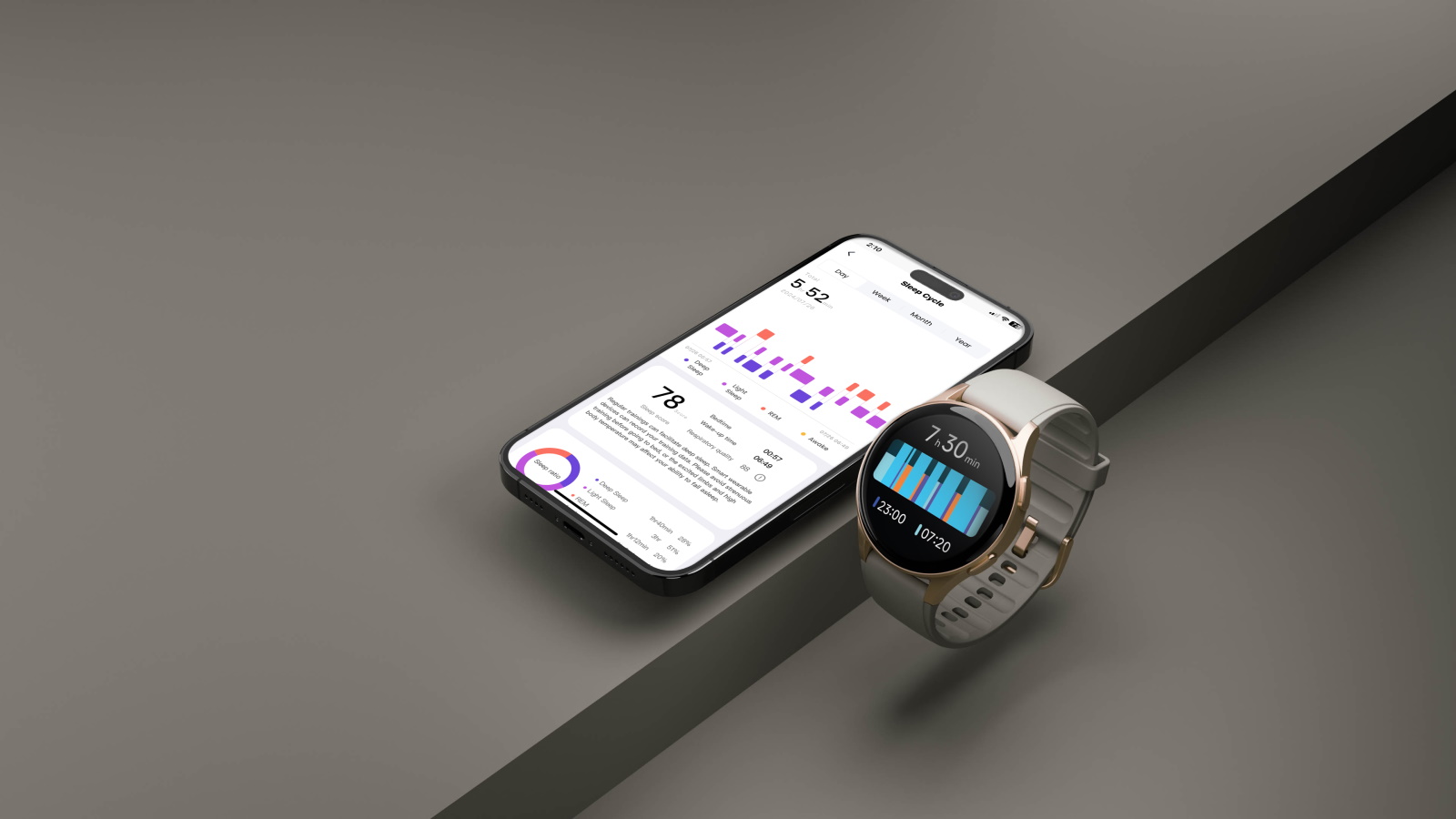 Ryze Gene Watch Strap Only - Slate Grey | Harvey Norman