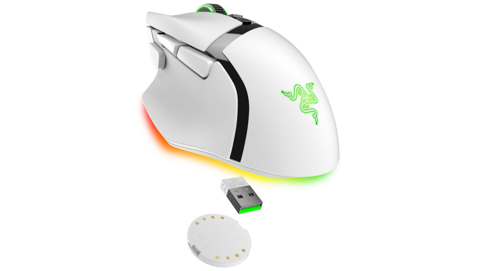 Razer Basilisk V3 Pro 35K Ergonomic Wireless Gaming Mouse - White ...