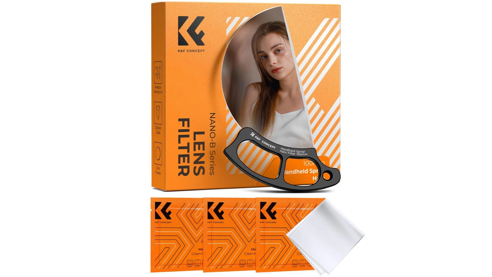 K and F Concept 10cm Handheld Spiral Special Effect Halo Filter ...