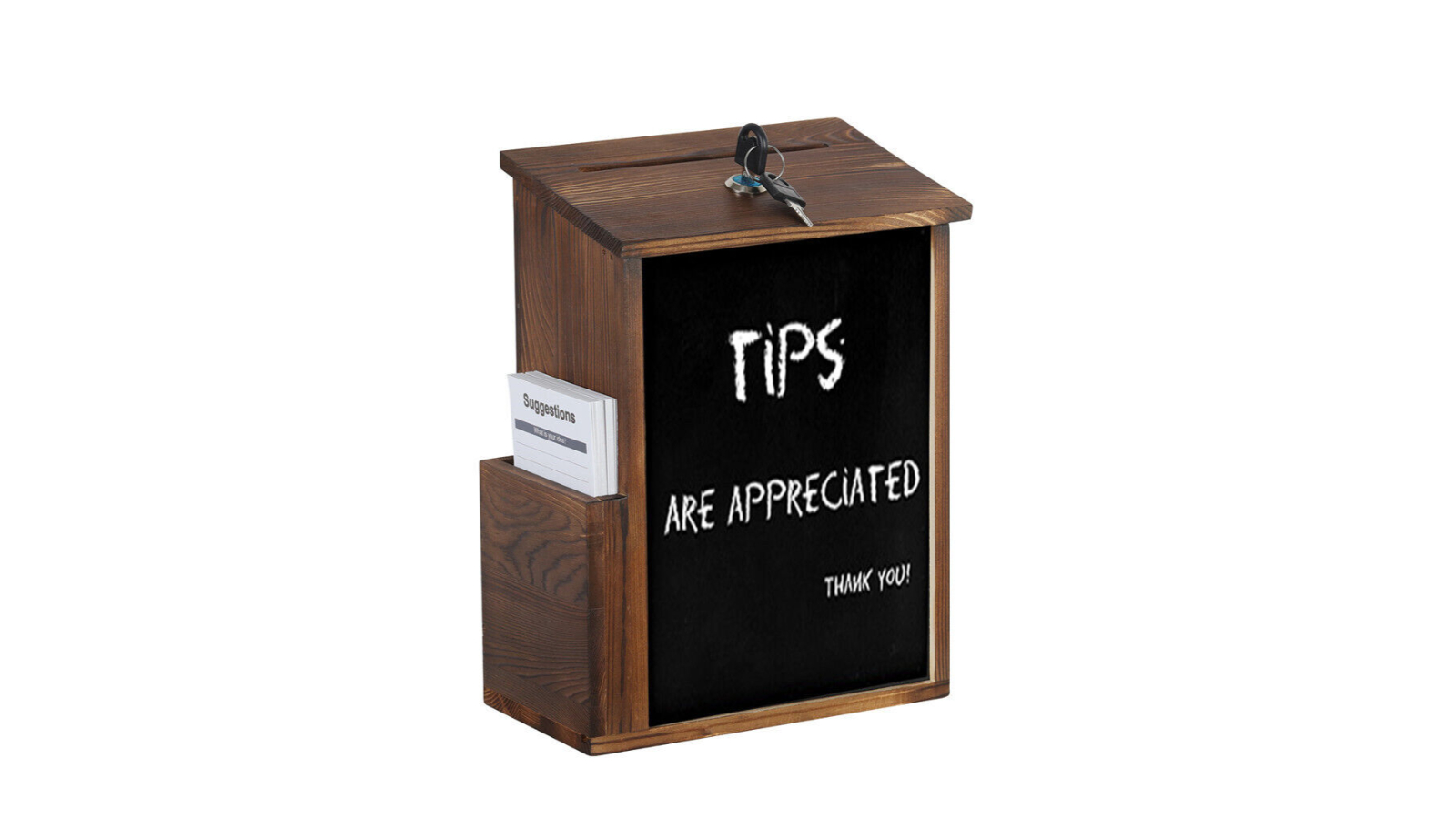 Pretty & Practical Rustic Wood Ballot Comment Box - Dark Brown | Harvey ...