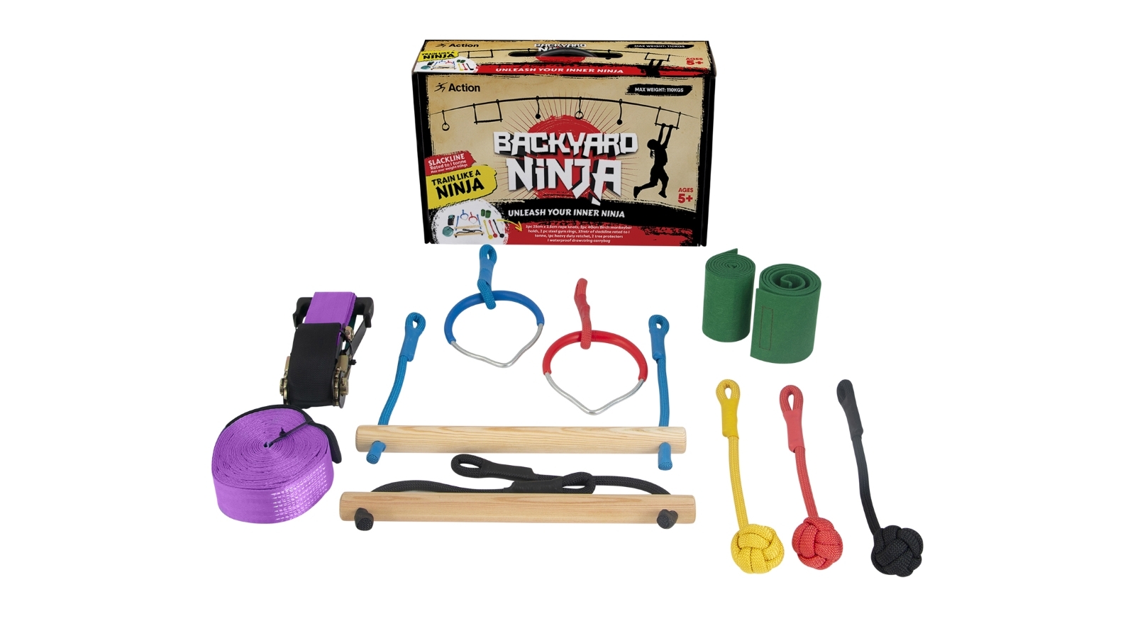 Action Backyard Ninja Obstacle Kit | Harvey Norman