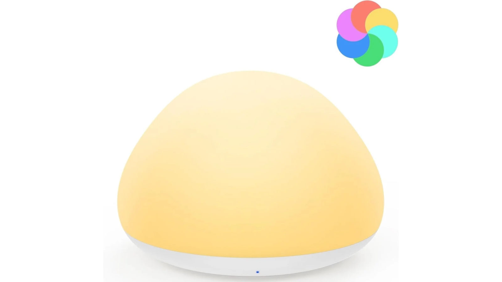 JolyWell Baby Night Light for Nursery Soft Silicone Tap Control Table ...