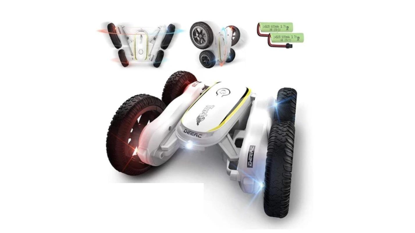 Deerc Remote Control Stunt Car Toy 4WD Rotating 360 Vehicle | Harvey Norman
