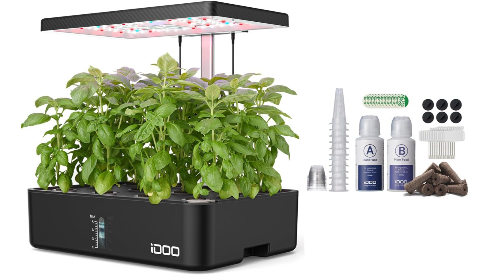iDoo Hydroponics Growing System 12 Pod Mini Herb Garden Germination Kit ...