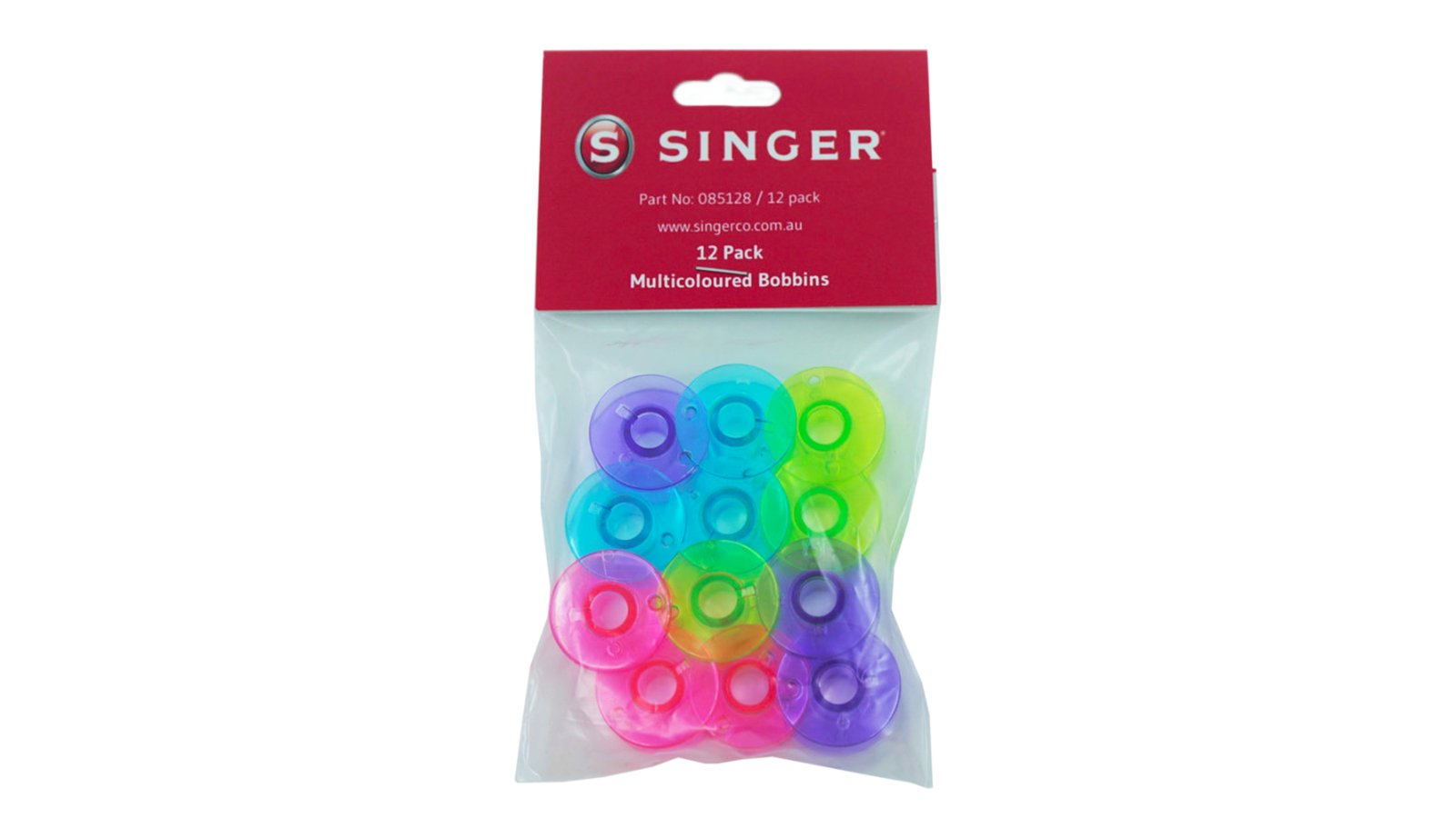 Singer Multi-Colour Bobbins - 12 Pack | Harvey Norman