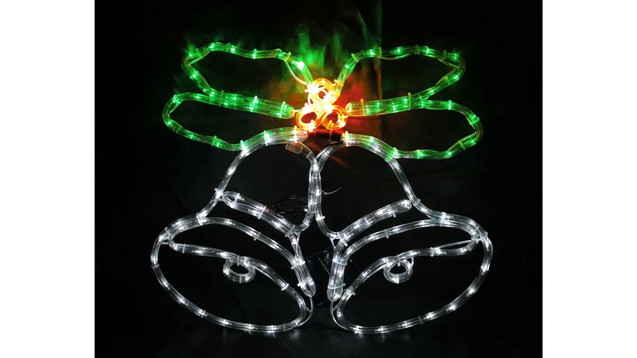 Lights Fiesta LED Solar Powered Outdoor Jingle Bells Motif Christmas ...