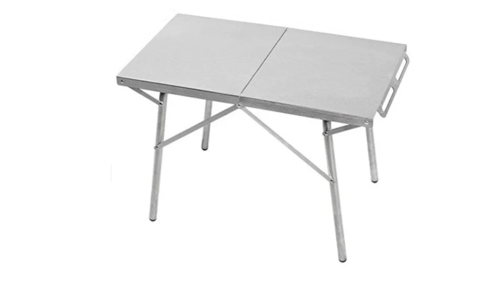 NNEOBA Stainless Steel Heat-Resistant Folding Camping Table - Silver ...