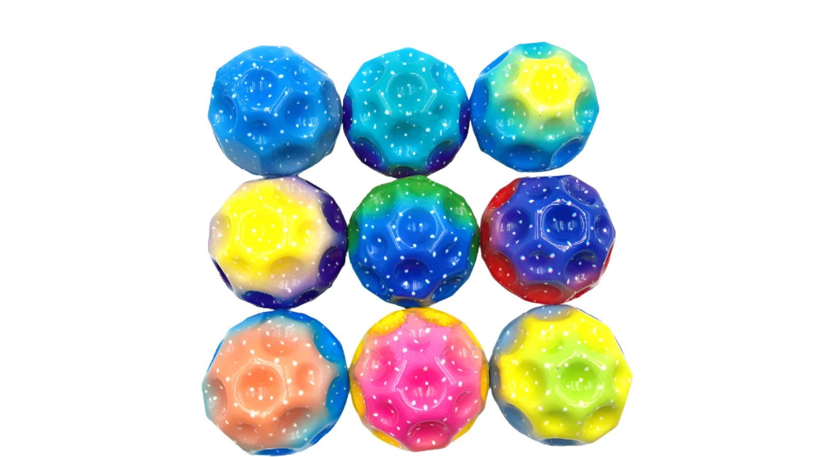 NNEOBA 3 Piece Galaxy Moon Ball Extreme High Bouncing Ball | Harvey Norman