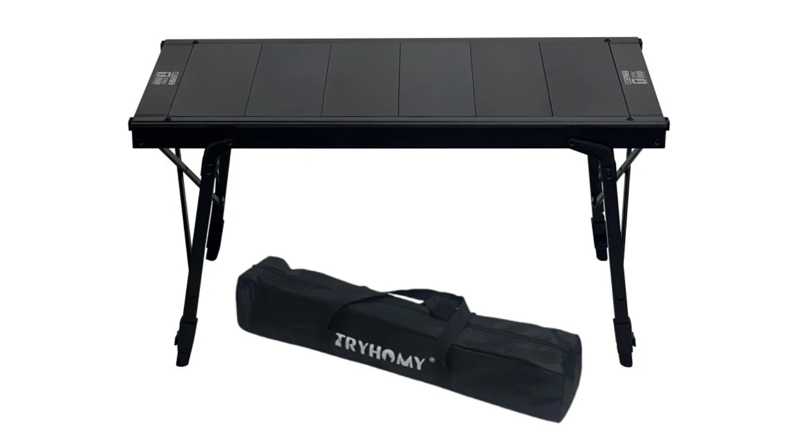 NNEOBA Black Aluminum Alloy Portable IGT 3-Unit Camping Table | Harvey ...