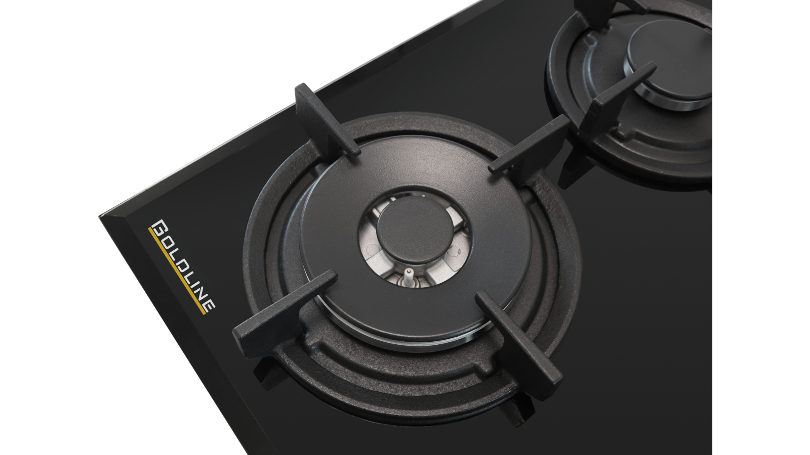 Goldline 70cm Narrow Gas Cooktop - Black | Harvey Norman