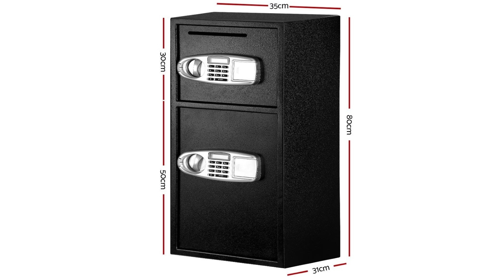 UL TECH Electronic Double Door Safe Digital Deposit Box | Harvey Norman