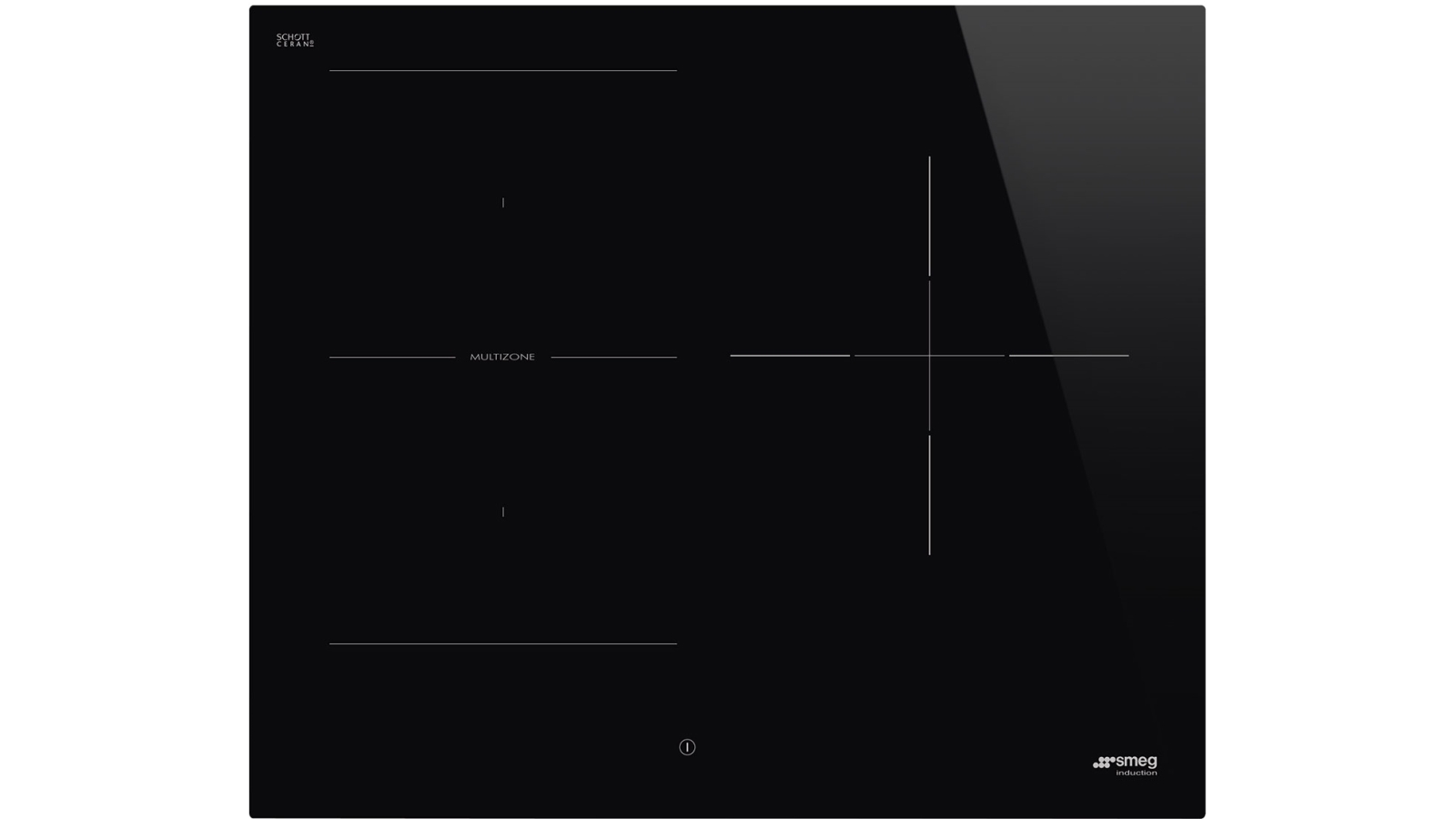 Smeg 600mm 3 Zone Low Profile Induction Cooktop - Black | Harvey Norman