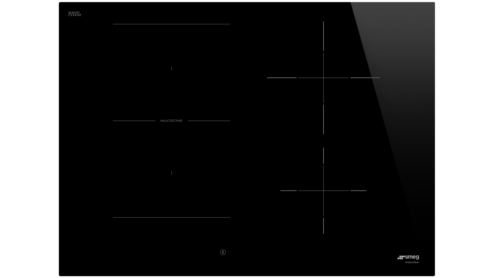 Smeg 700mm 4 Zone Low Profile Induction Cooktop - Black | Harvey Norman