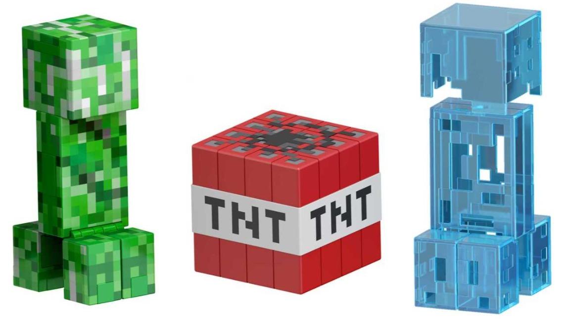 Minecraft 33839 Diamond Level Creeper Figure - 14cm | Harvey Norman