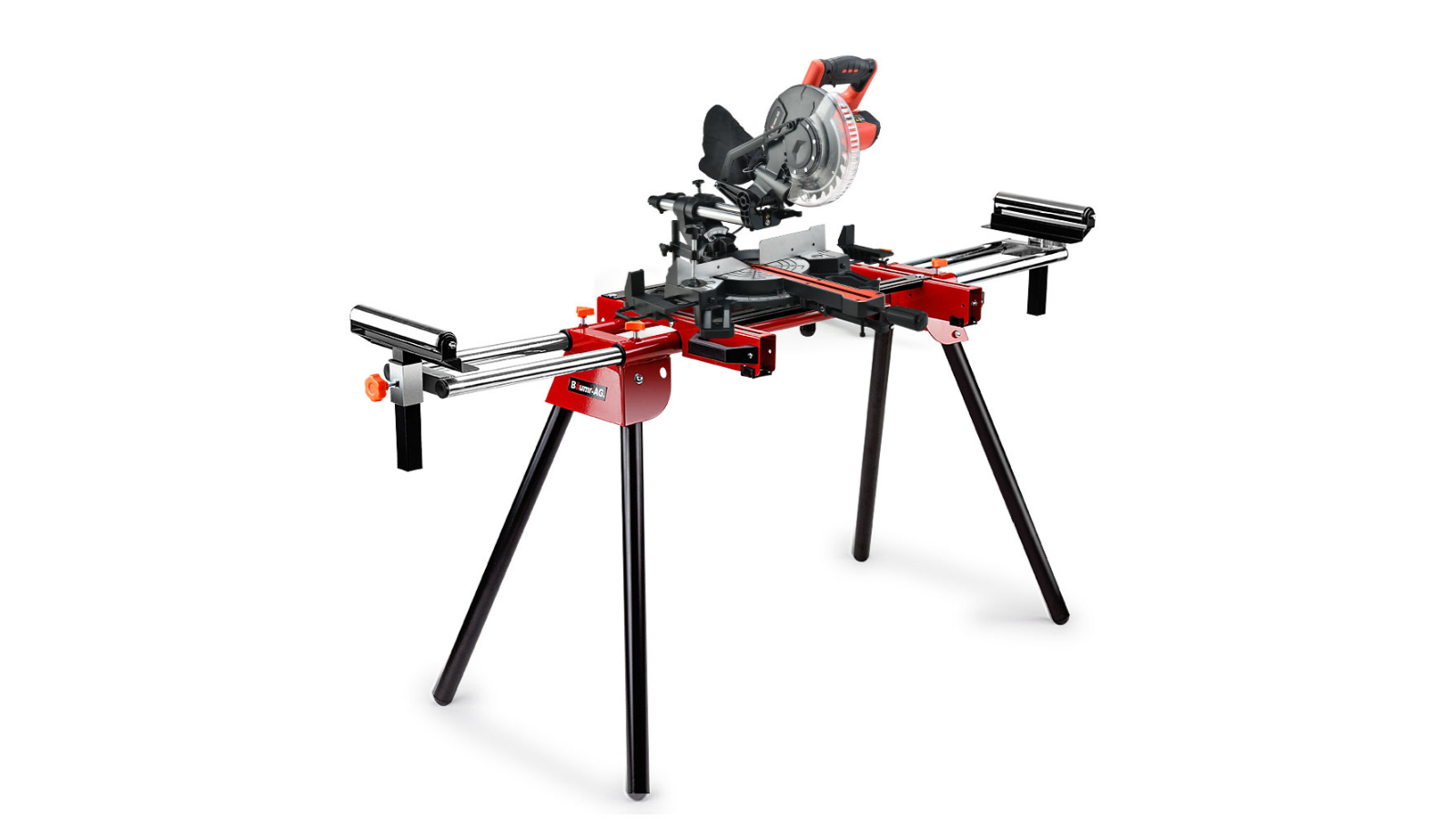 Baumr-AG Sliding Compound Mitre Drop Saw and Adjustable Stand Combo ...