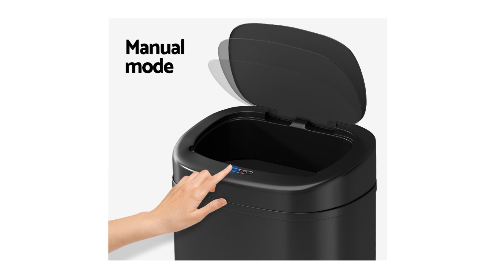 Devanti 82 Litre Automatic Motion Sensor Bin - Black | Harvey Norman