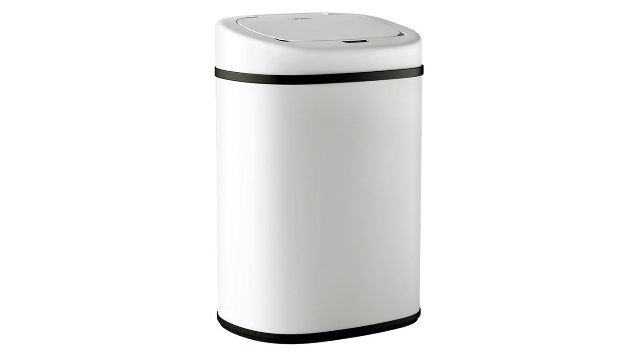 Devanti 82 Litre Automatic Motion Sensor Bin - White | Harvey Norman