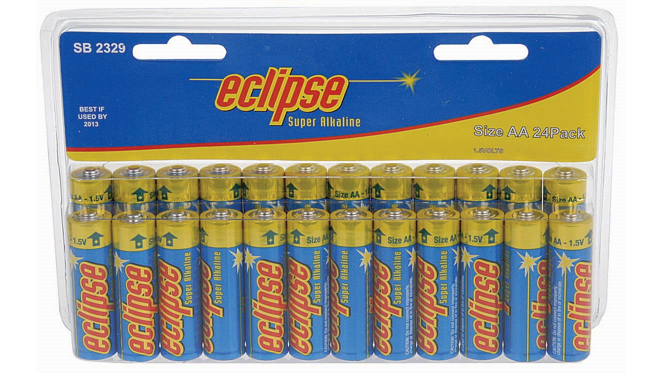 Eclipse 24-Pack Alkaline AA 1.5V Battery | Harvey Norman