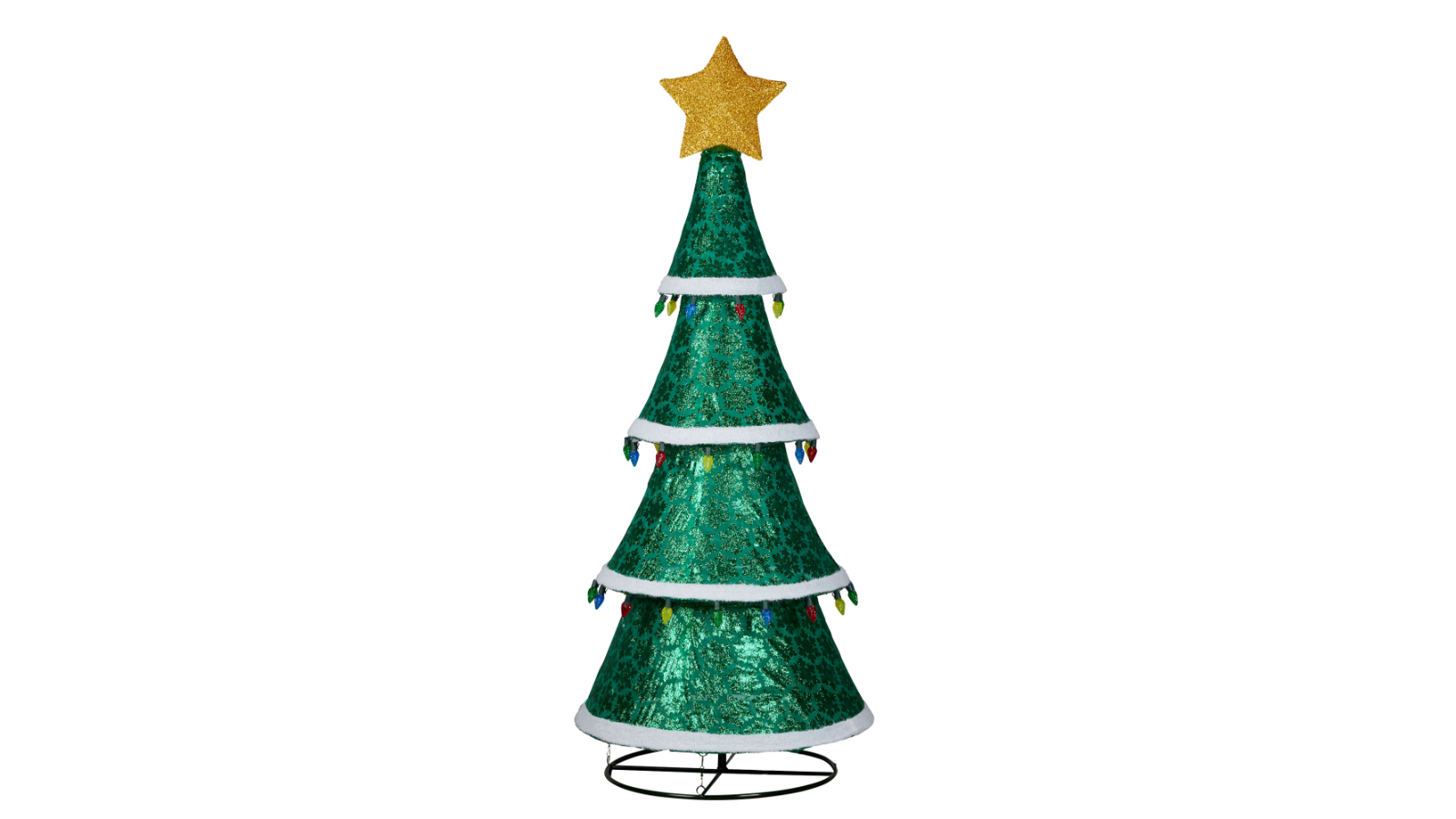 Swishmas Tiered Christmas Tree with Light - 205cm | Harvey Norman