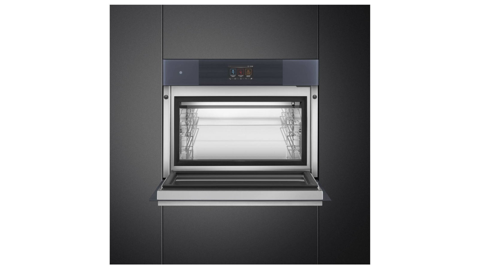 Smeg Linea Compact Blast Chiller - Neptune Grey | Harvey Norman