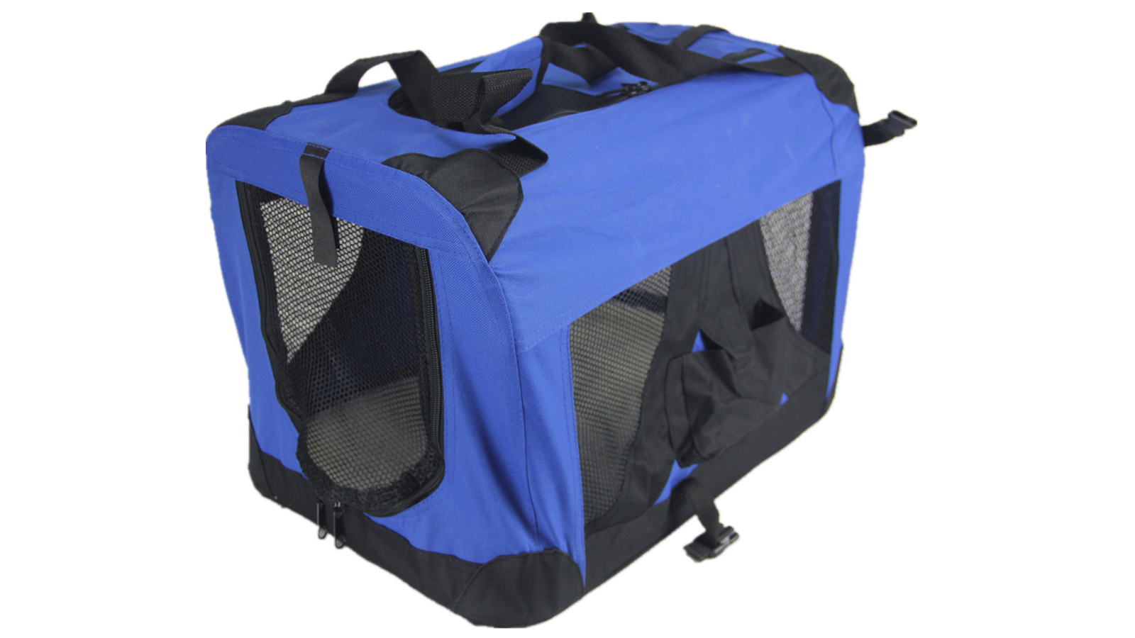 YES4PETS Large Portable Foldable Pet Dog Cat Soft Crate - Blue | Harvey ...