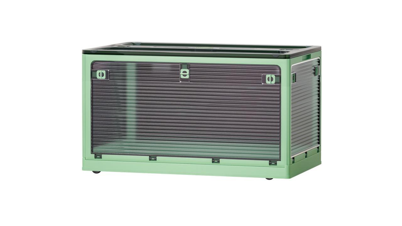 Artiss 5-Side Transparent Foldable/Stackable Open Storage Container ...