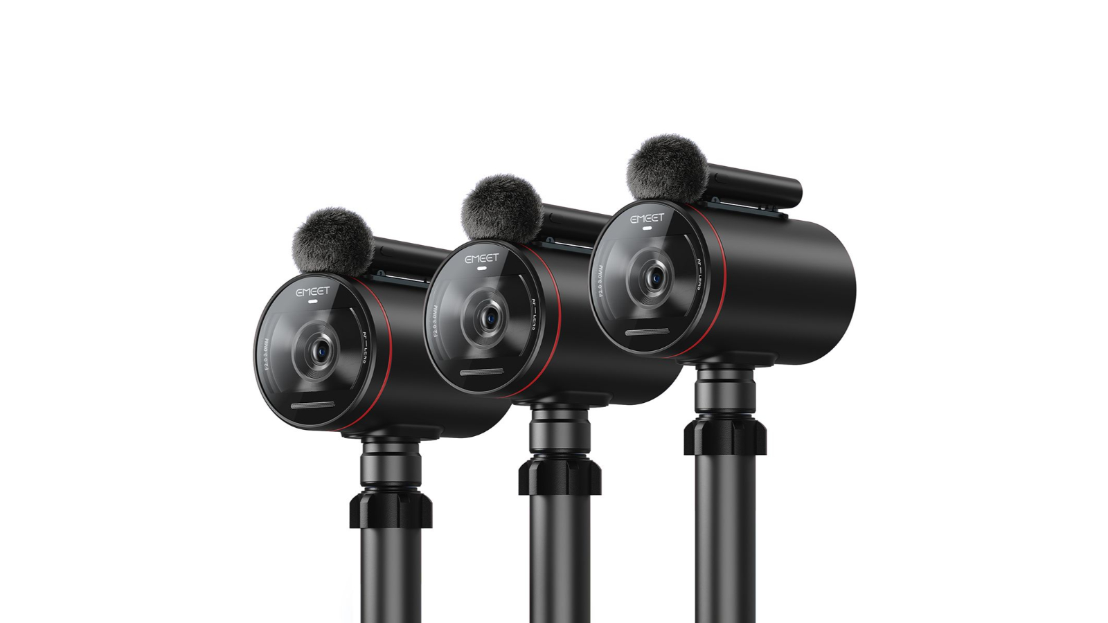 EMeet Pack of 3 StreamCam One True Wireless Live Streaming Camera ...