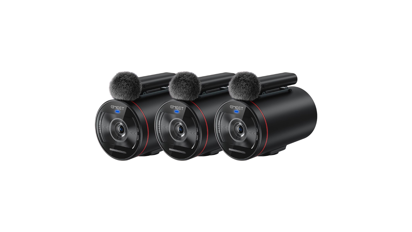 EMeet Pack of 3 StreamCam One True Wireless Live Streaming Camera ...
