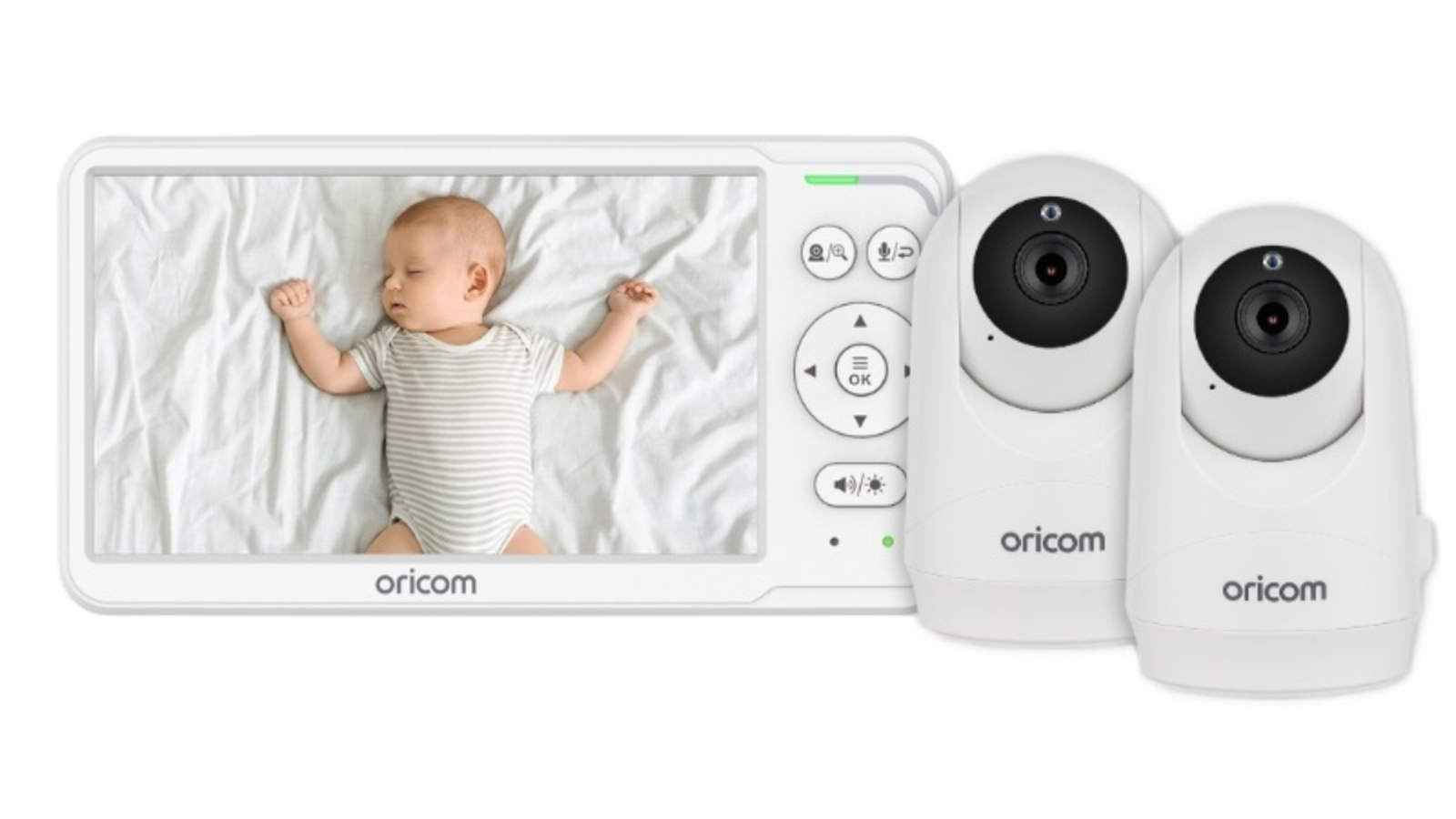 Oricom SC640 6inch Video Baby Monitor with LCD Display - Twin Camera ...