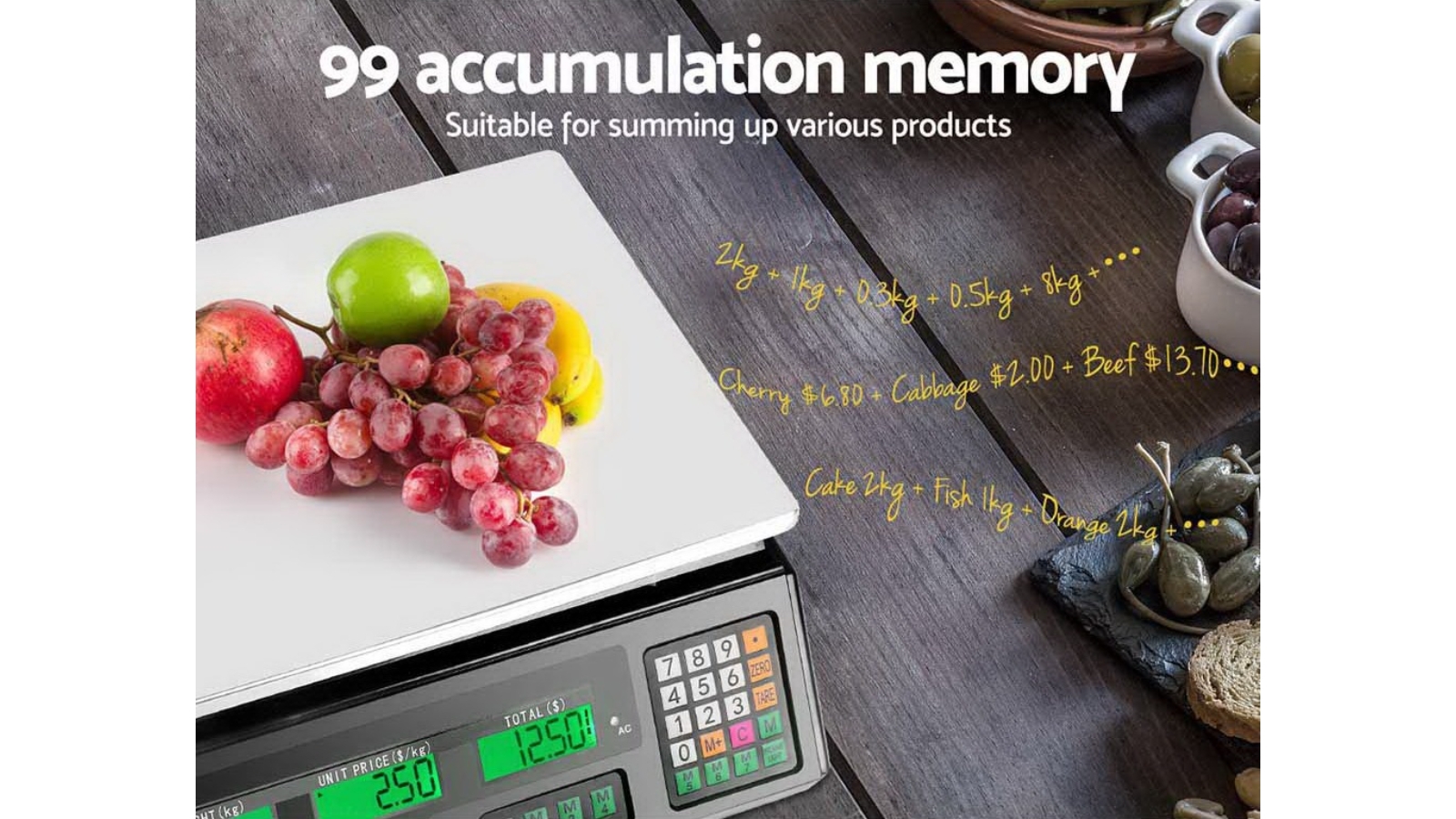 Emajin Scales Digital Kitchen 40KG Weighing Scales Platform Scales ...