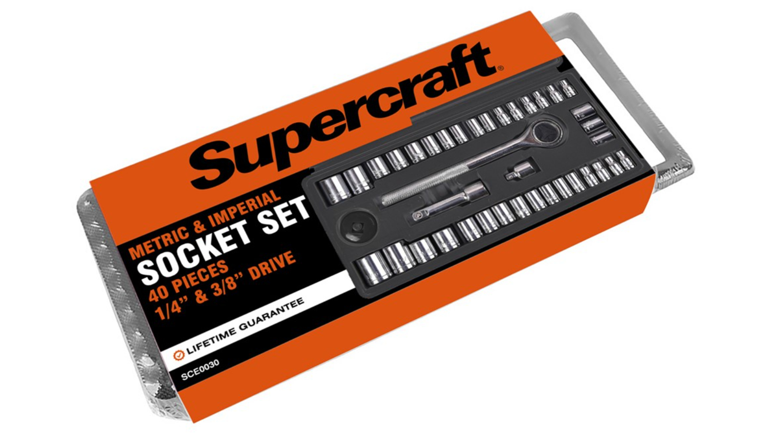 Supercraft 40 Piece Drive Socket Set | Harvey Norman