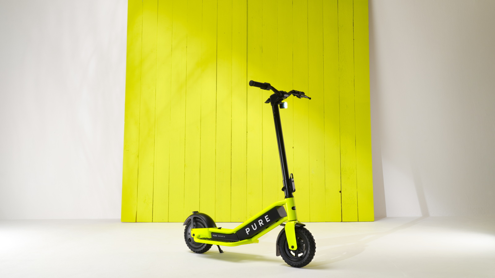 Pure Escape+ Electric Scooter - Neon Yellow | Harvey Norman