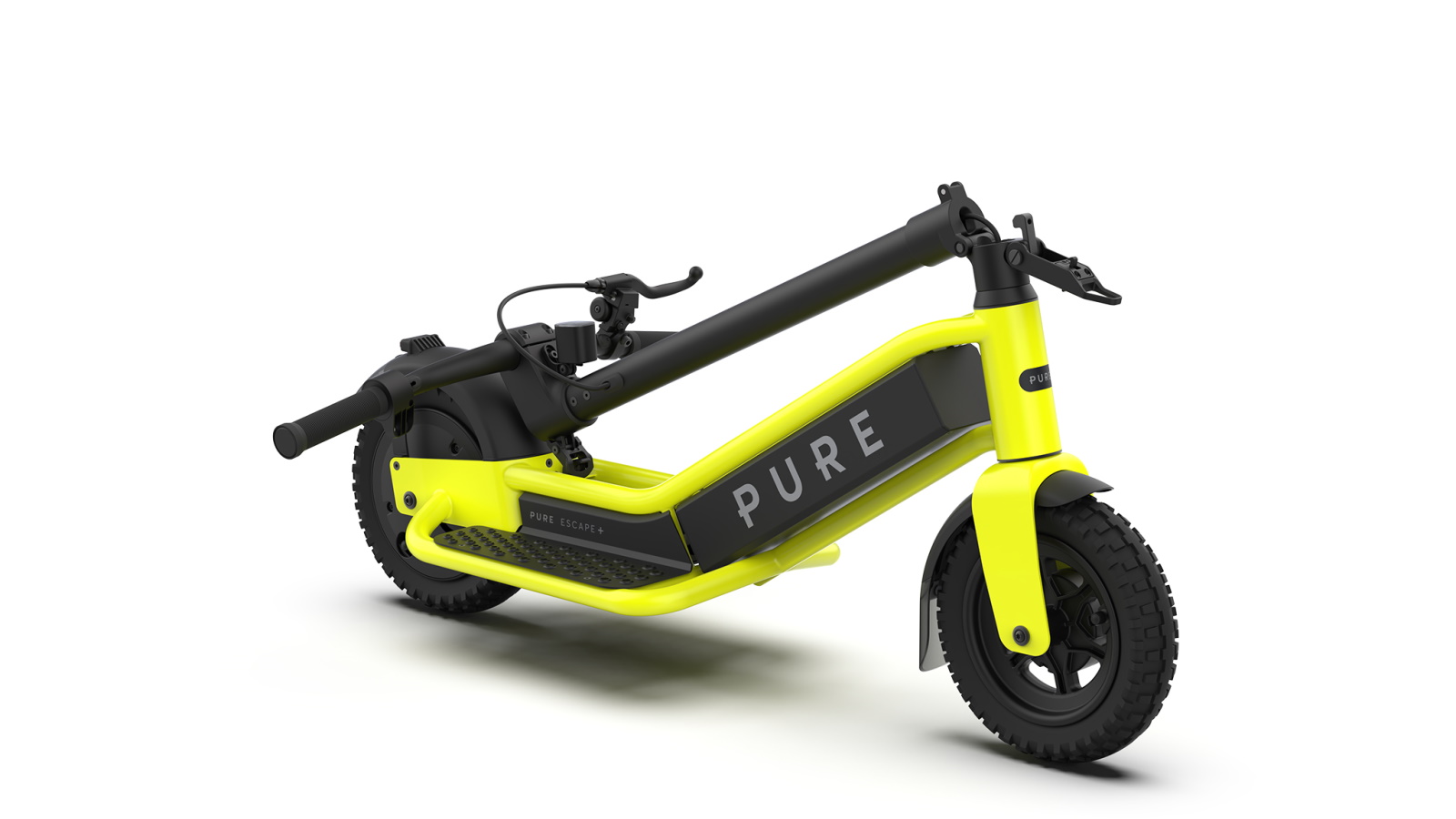Pure Escape+ Electric Scooter - Neon Yellow | Harvey Norman